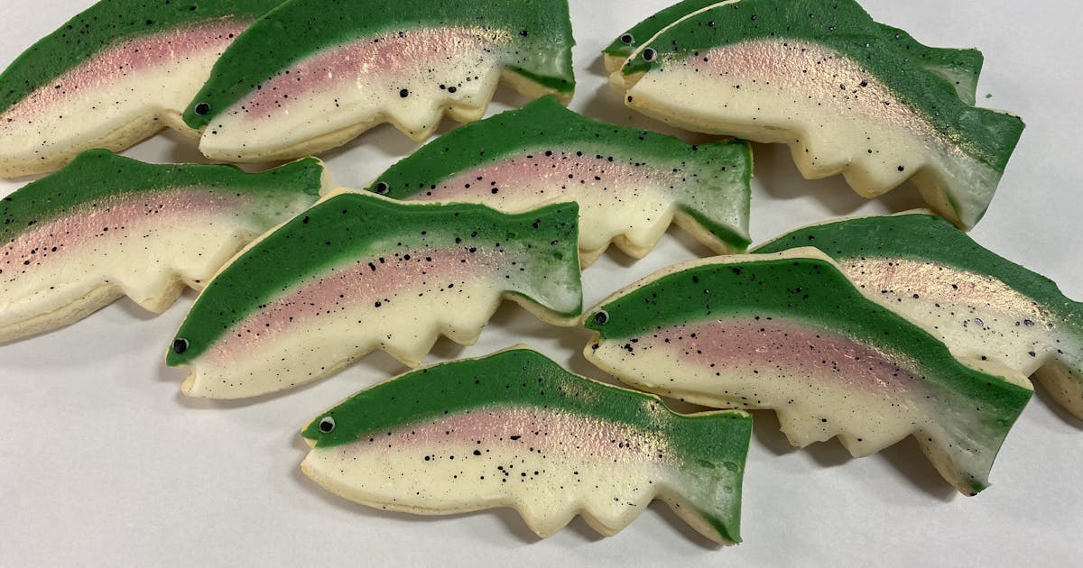 Father's Day Trout Sugar Cookies by Elle's Belles Bakery | Goldbelly