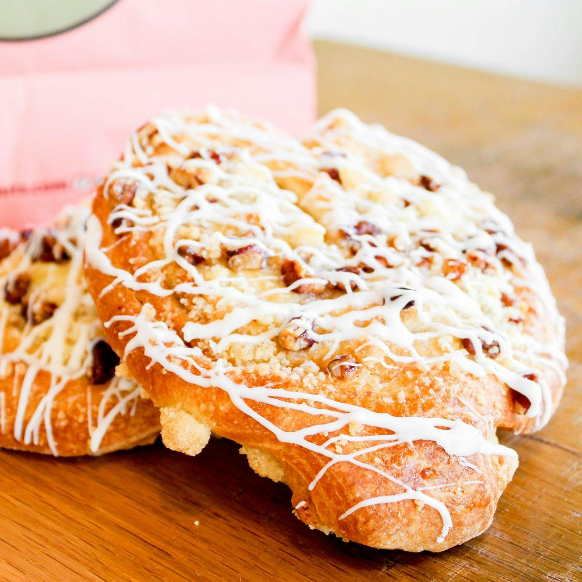 Pecan Heart Danish - 8 Pack by Stan's Donuts | Goldbelly
