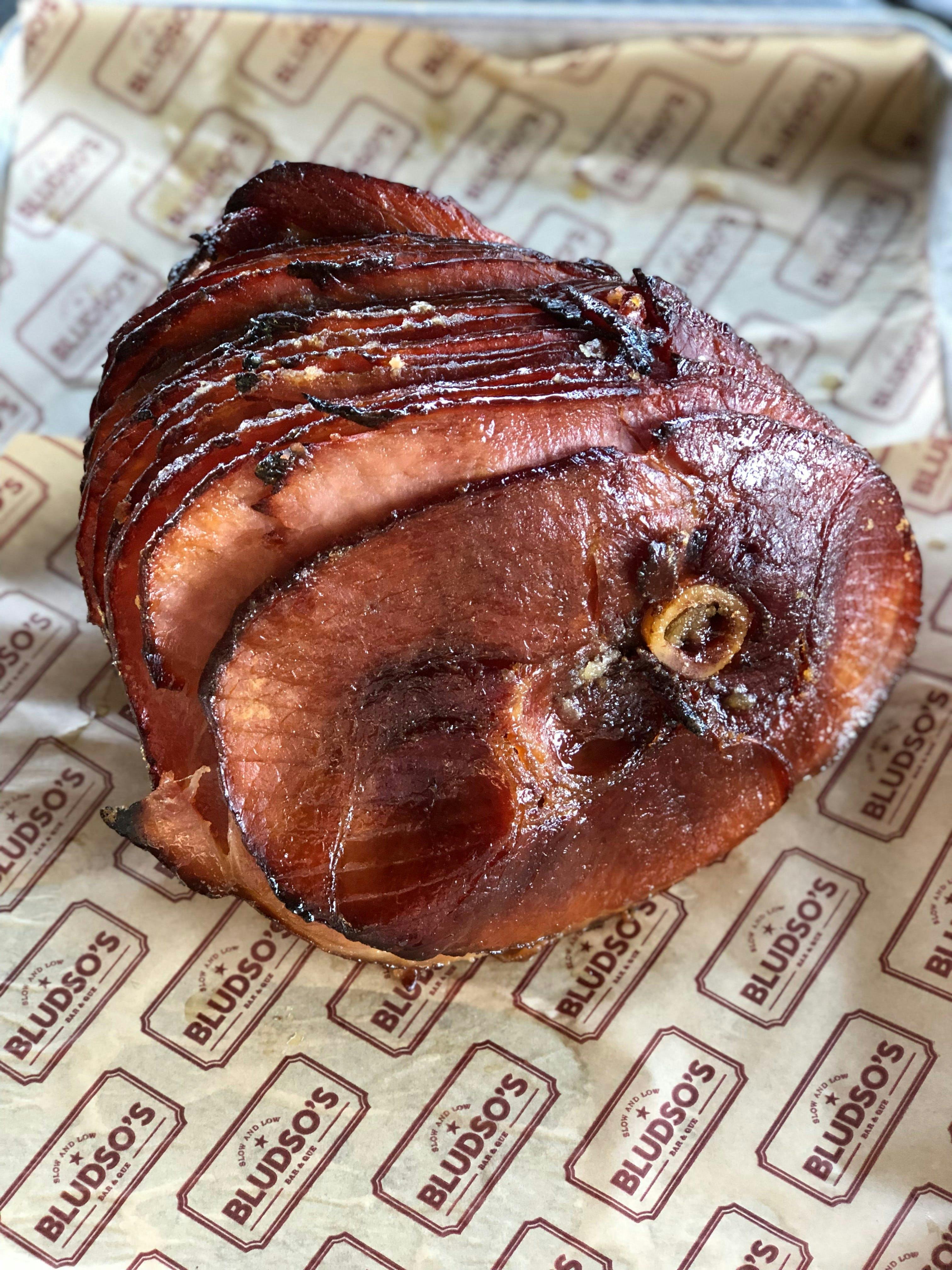 Pit-Smoked Honey Glazed Ham by Bludso's BBQ | Goldbelly