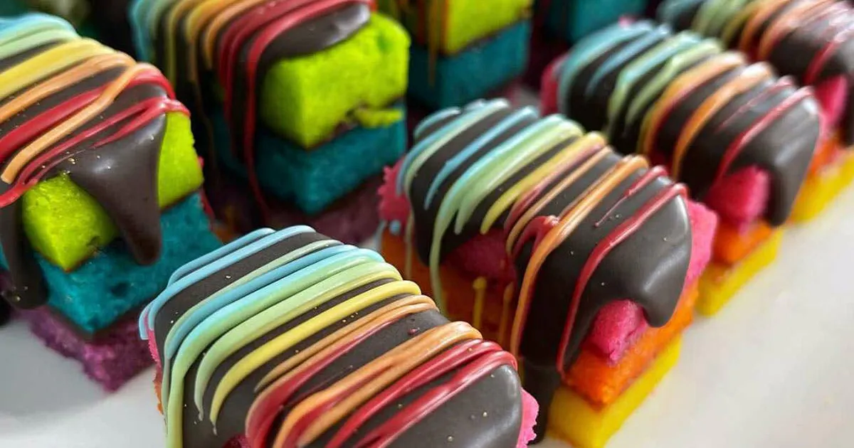 Pride Rainbow Cookies - 20 Pack by Zola Bakes | Goldbelly
