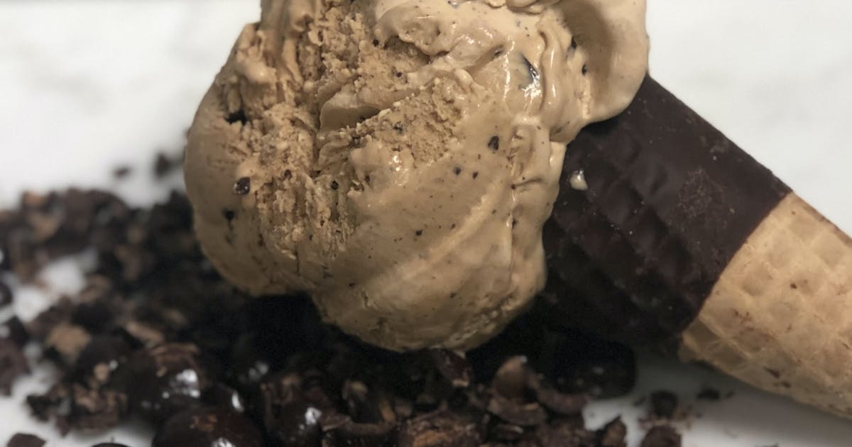 Chatty Cathy Coffee Ice Cream - 6 Pints by The Comfy Cow | Goldbelly