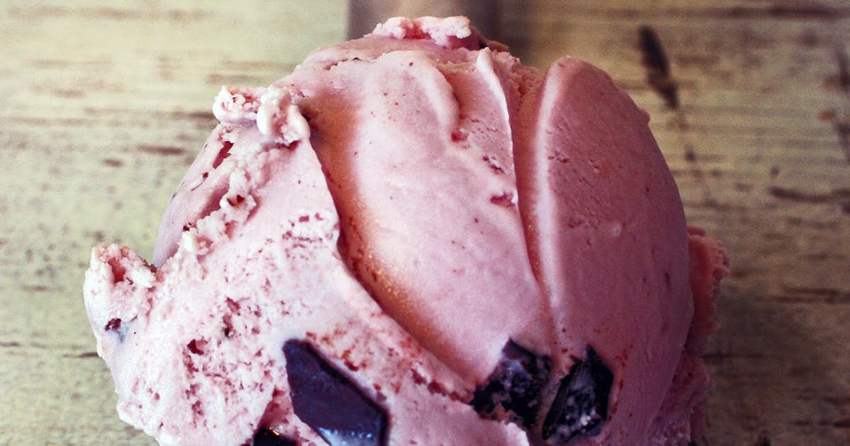 Black Raspberry Chip Ice Cream - 6 Pints by The Comfy Cow | Goldbelly