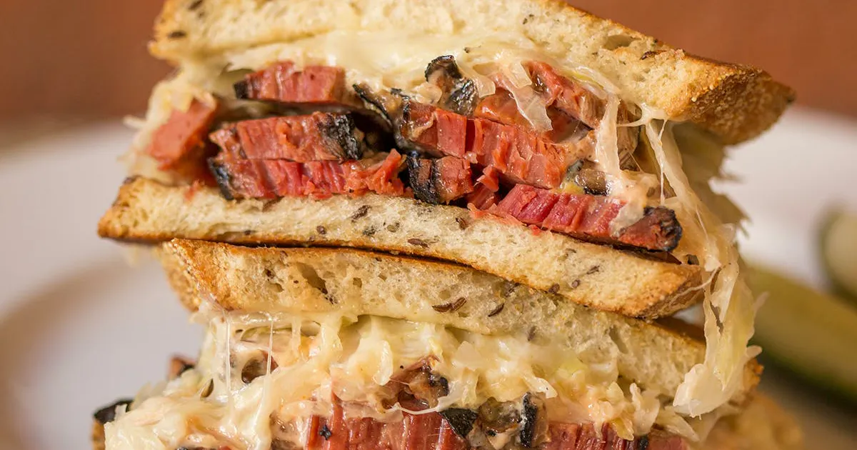Pastrami Sandwich Kit for 4 by Factor's Famous Deli | Goldbelly