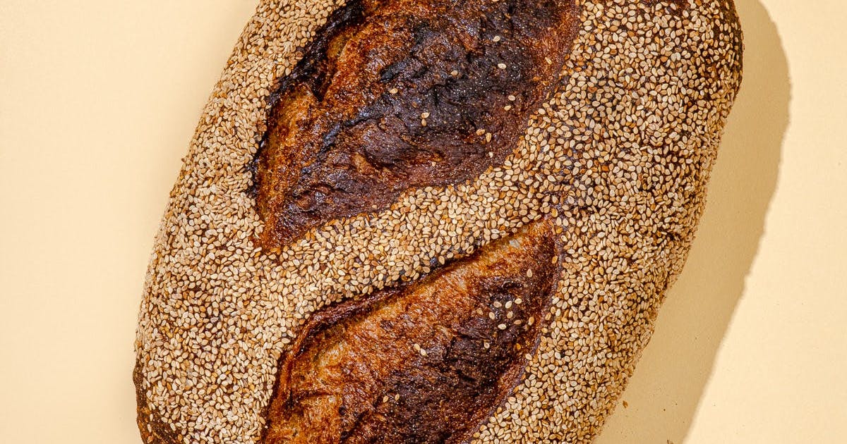 Whole Wheat Sesame Loaf - 2 Pack by Tartine Bakery | Goldbelly