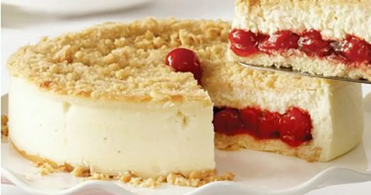 Cherry Crumb Cheesecake by Junior's Cheesecake | Goldbelly