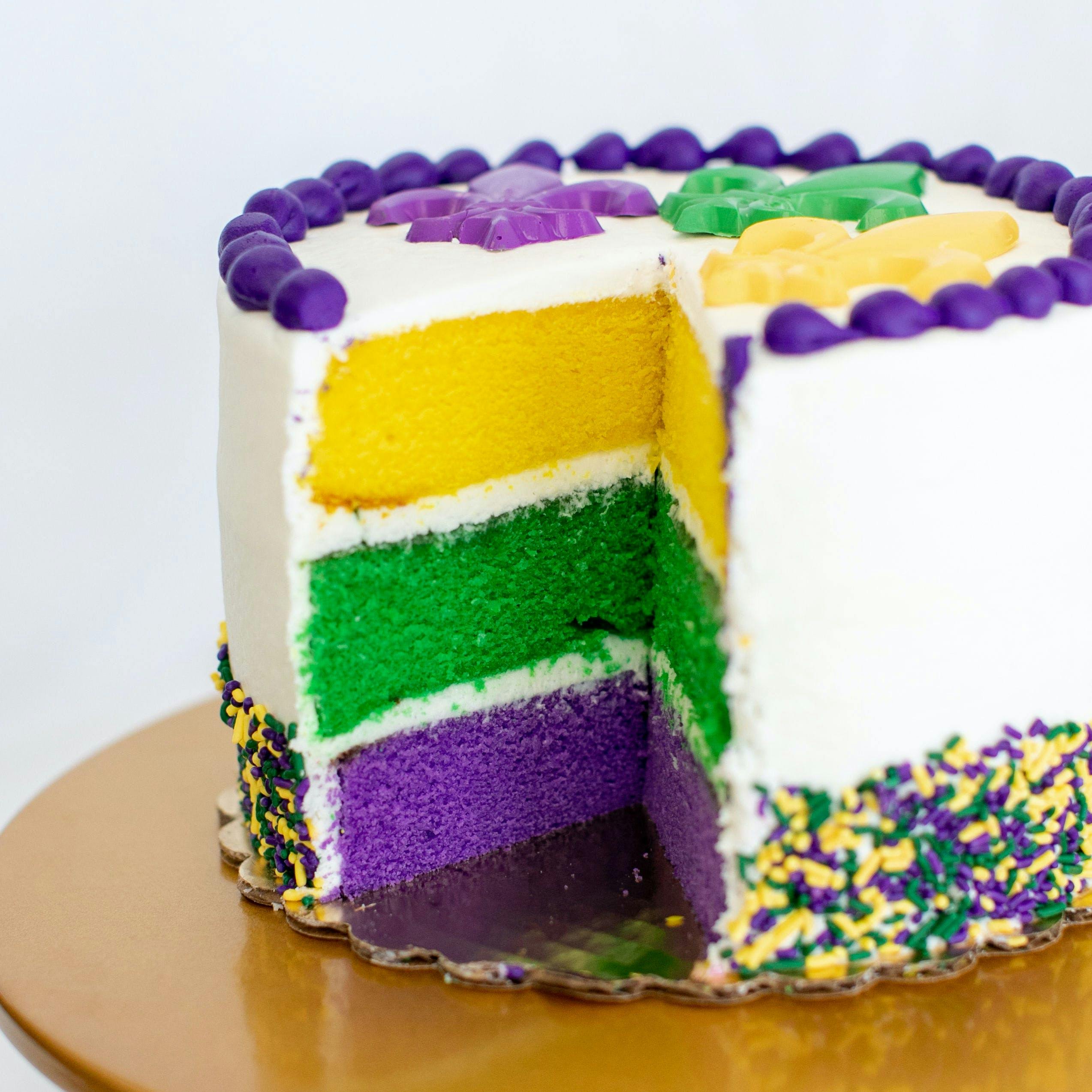 Mardi Gras Jester Cake by Gambino's Bakery King Cakes | Goldbelly