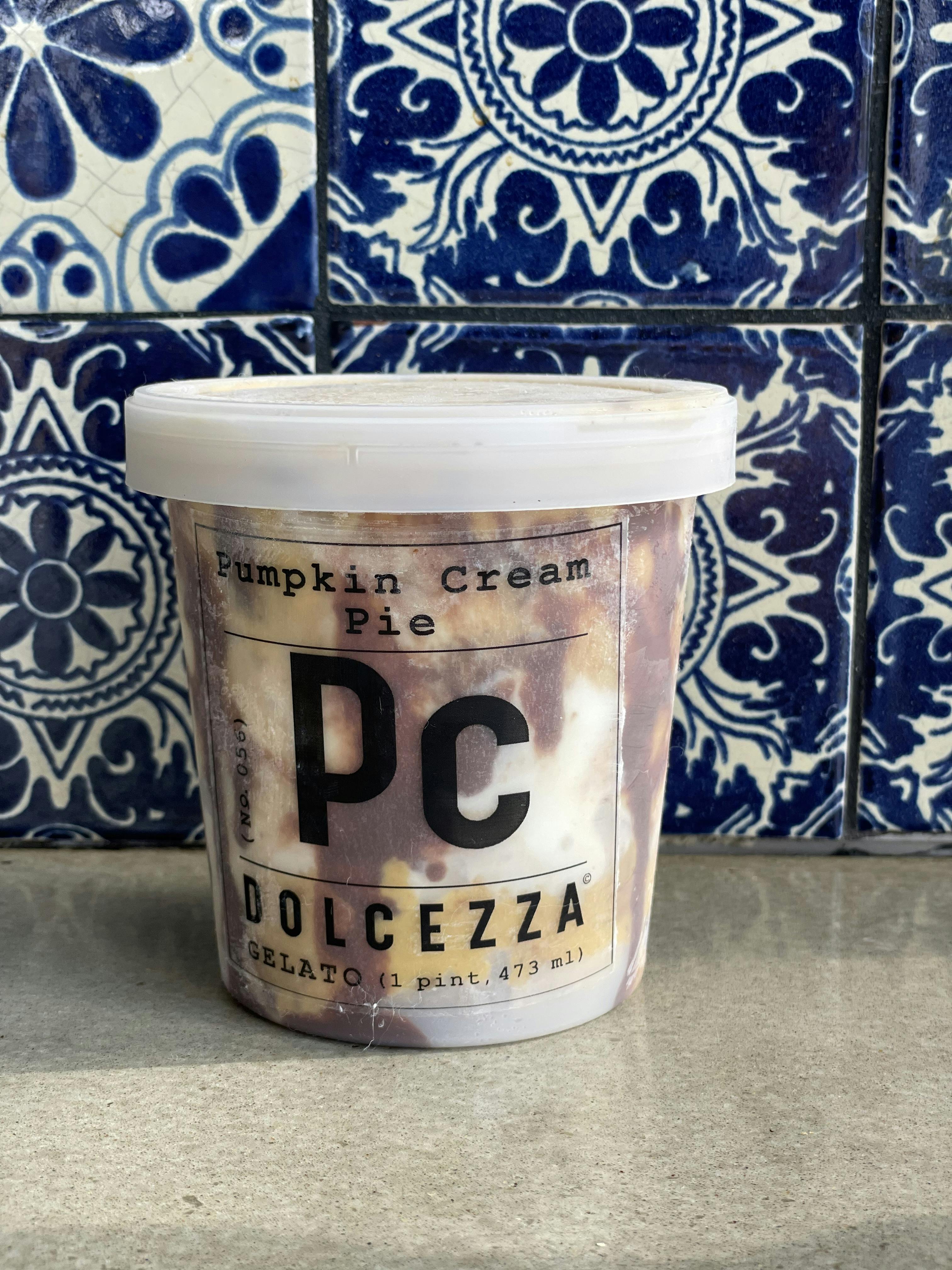 Pumpkin Cream Pie Gelato - 4 Pints by Dolcezza Gelato | Goldbelly