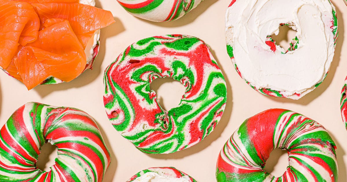 Classic Christmas Bagel Brunch for 6 by Baz Bagel | Goldbelly