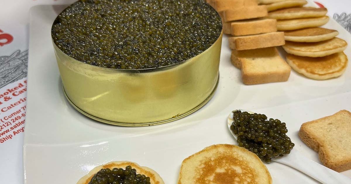 Imported Premium 000 Osetra Caviar by Sable's Smoked Fish | Goldbelly