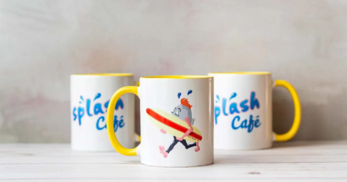Splash Cafe Coffee Mugs - 2 Pack by Splash Cafe | Goldbelly