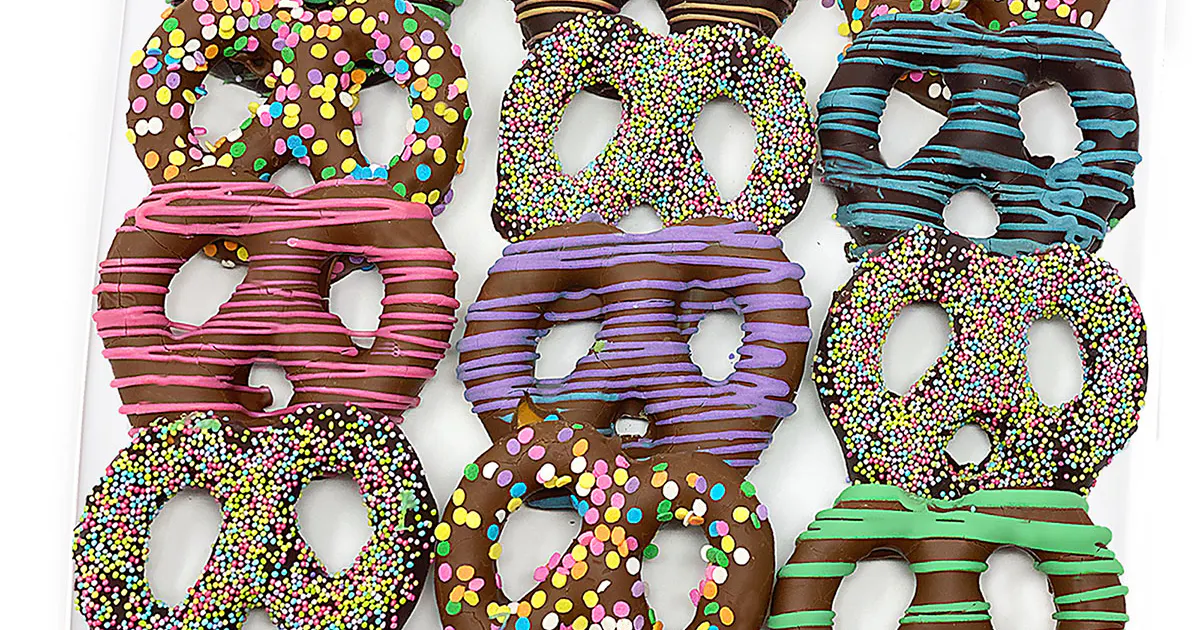 Spring Belgian Chocolate Covered Pretzel Twists - 12 Pack by The ...
