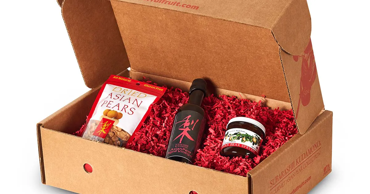 Pear Pantry Gift Box by Subarashii Kudamono Asian Pears | Goldbelly