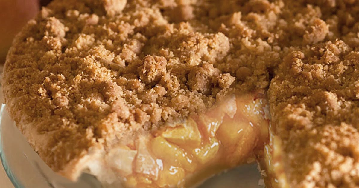 Peach Crumb Pie by Carousel Cakes | Goldbelly