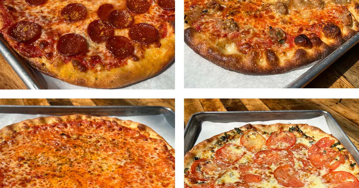 New Haven-Style Pizza Sampler - 4 Pack by Piece Pizzeria | Goldbelly