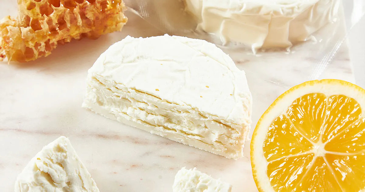 Meyer Lemon & Honey Cheese Disk - 4 oz. by Cypress Grove Cheese | Goldbelly