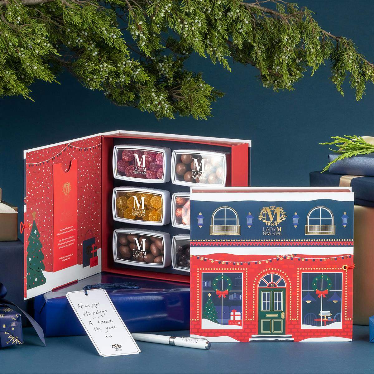 Winter Wishes Bon Bon Gift Set by Lady M Confections | Goldbelly