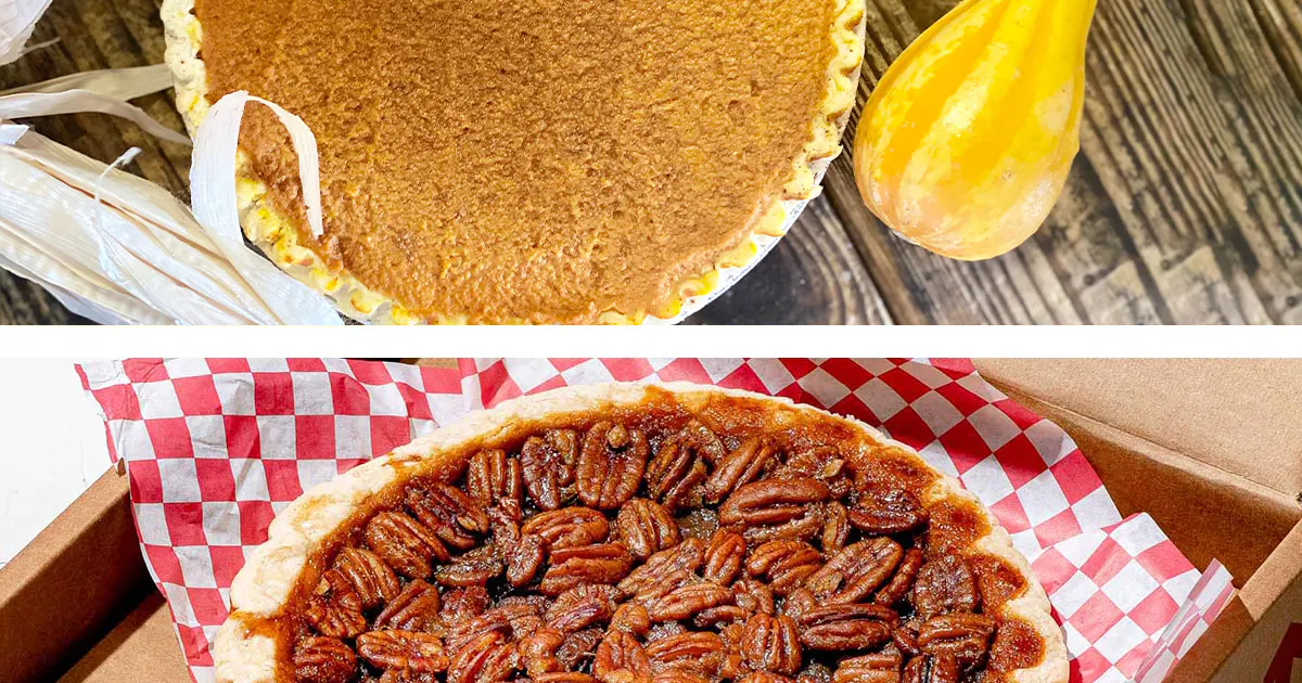 Holiday Pumpkin Pie + Pecan Pie - 2 Pack by Royers Round Top Café Pies ...