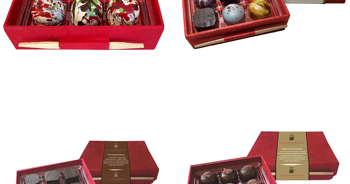 Stocking Stuffer Bon Bon Gift Set - 4 Pack by Knipschildt Chocolatier ...