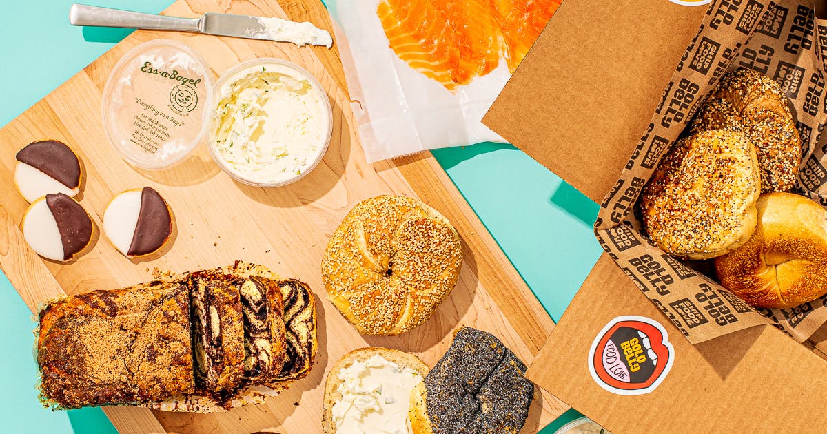 Holiday Bagel Brunch Package for 6 by Ess-a-Bagel | Goldbelly