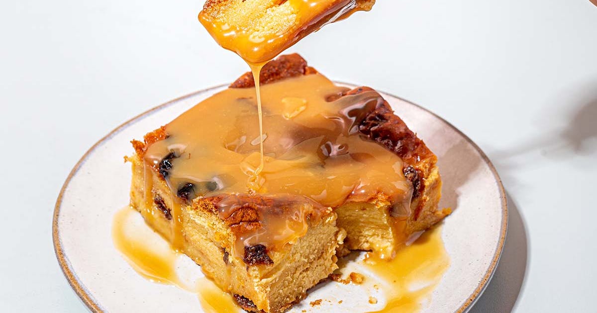 Rum Raisin Bread Pudding for 10-12 by Feges BBQ | Goldbelly