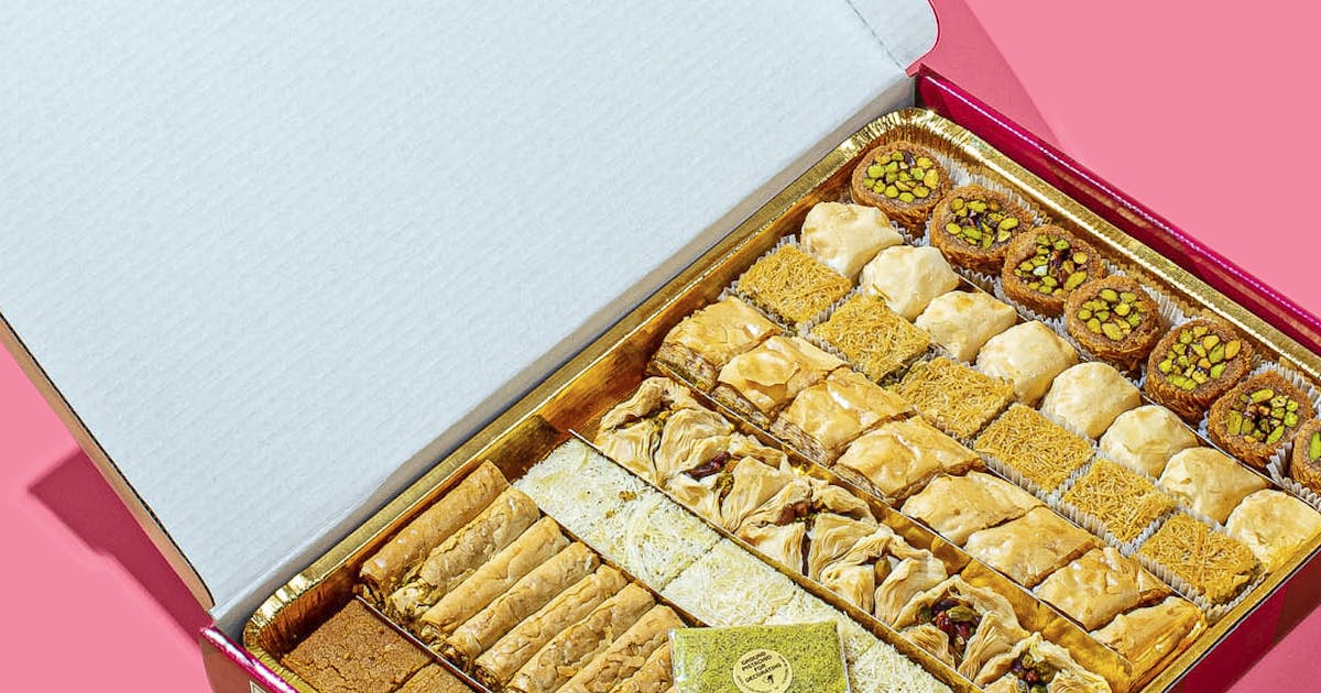 Full Mixed Pastry Tray - 60 Pieces by Shatila Bakery | Goldbelly
