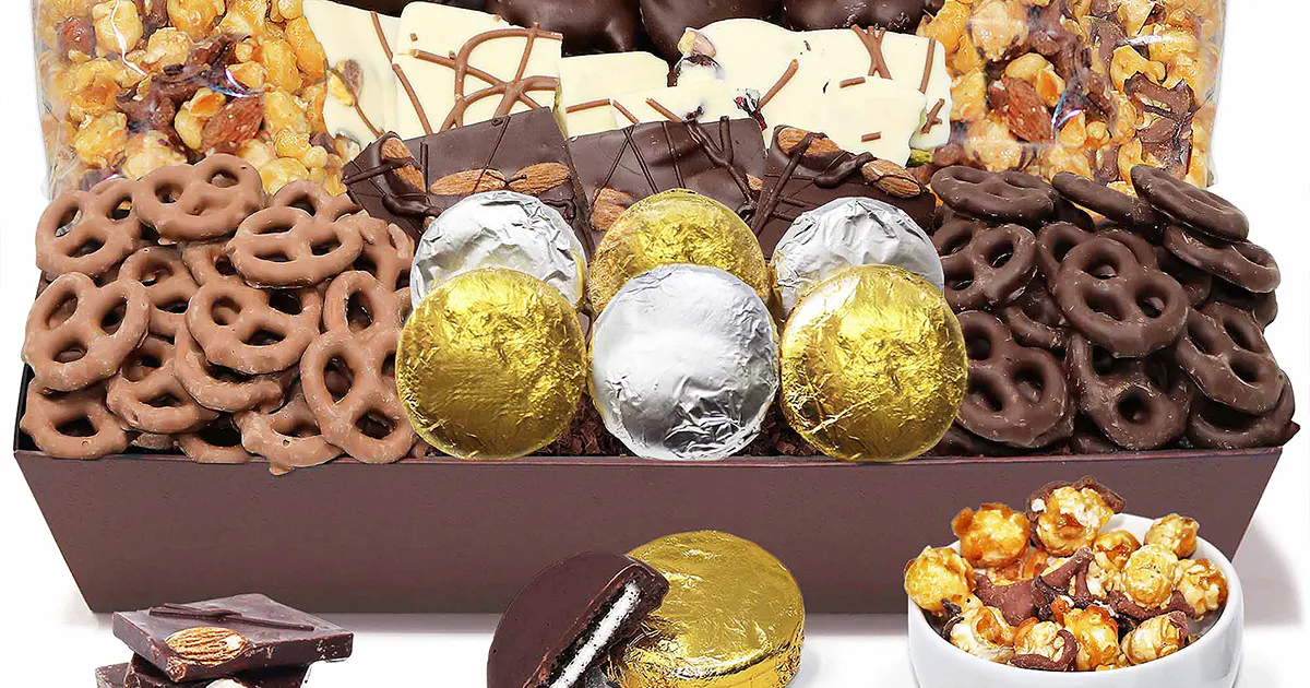 Belgian Chocolate Covered Snack Tray by The Chocolate Covered Co ...