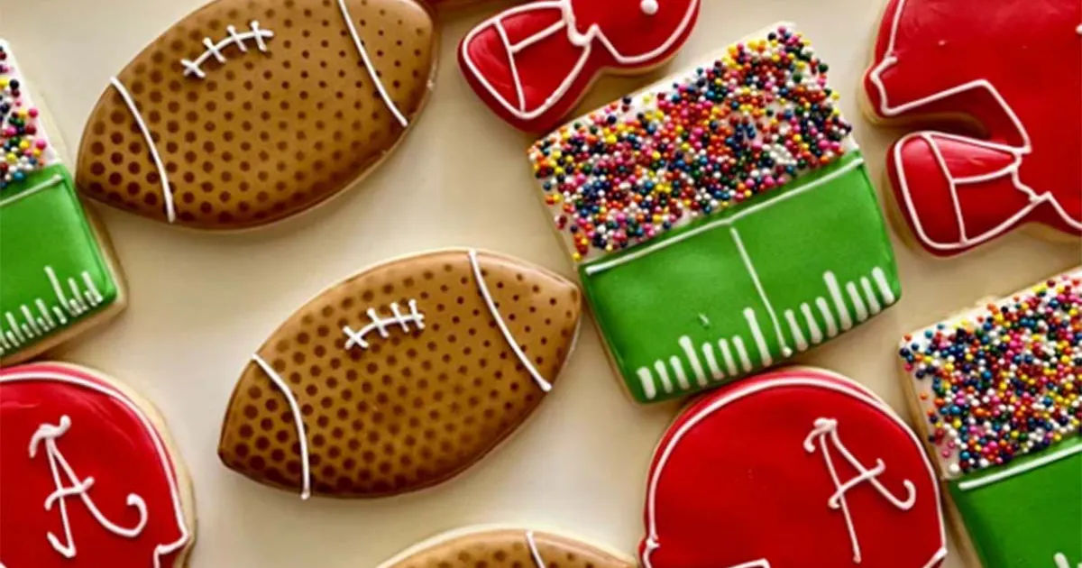 Iced Game Day Cookie Gift Set - 12 Pack by Elegant Desserts | Goldbelly
