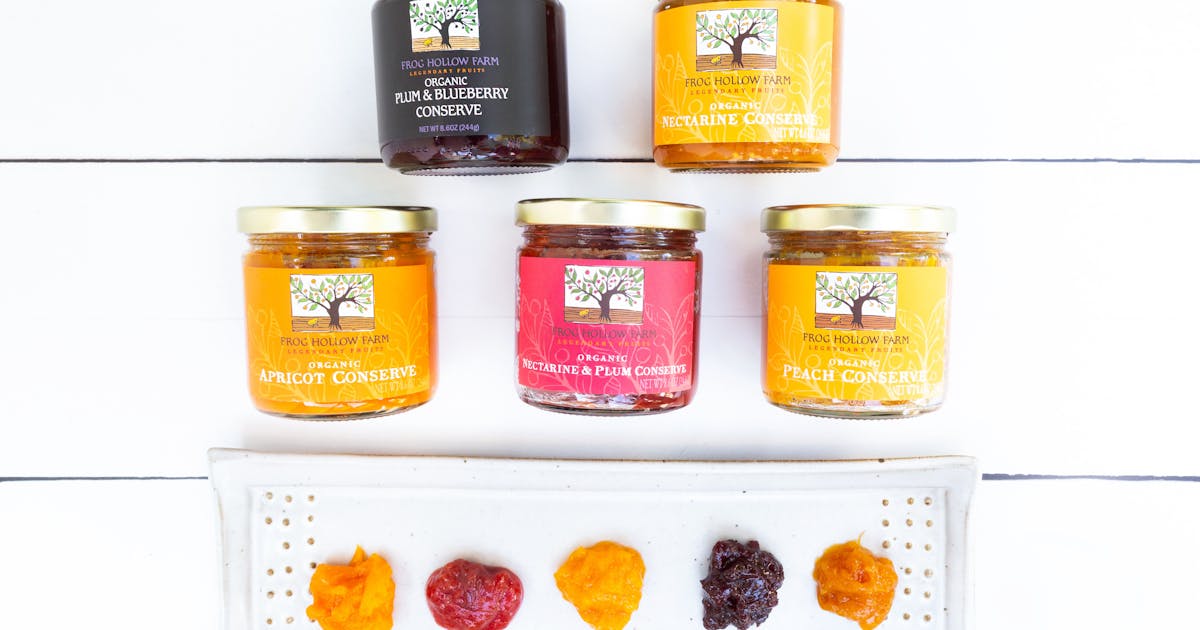 Organic Fruit Conserve Collection - 5 pack by Frog Hollow Farm | Goldbelly