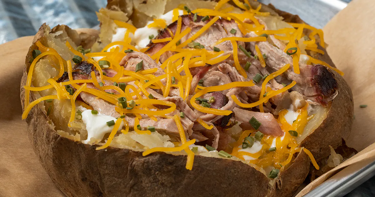 “Stuffie Tater” Giant BBQ-Stuffed Baked Potato - 6 Pack by LawLers ...