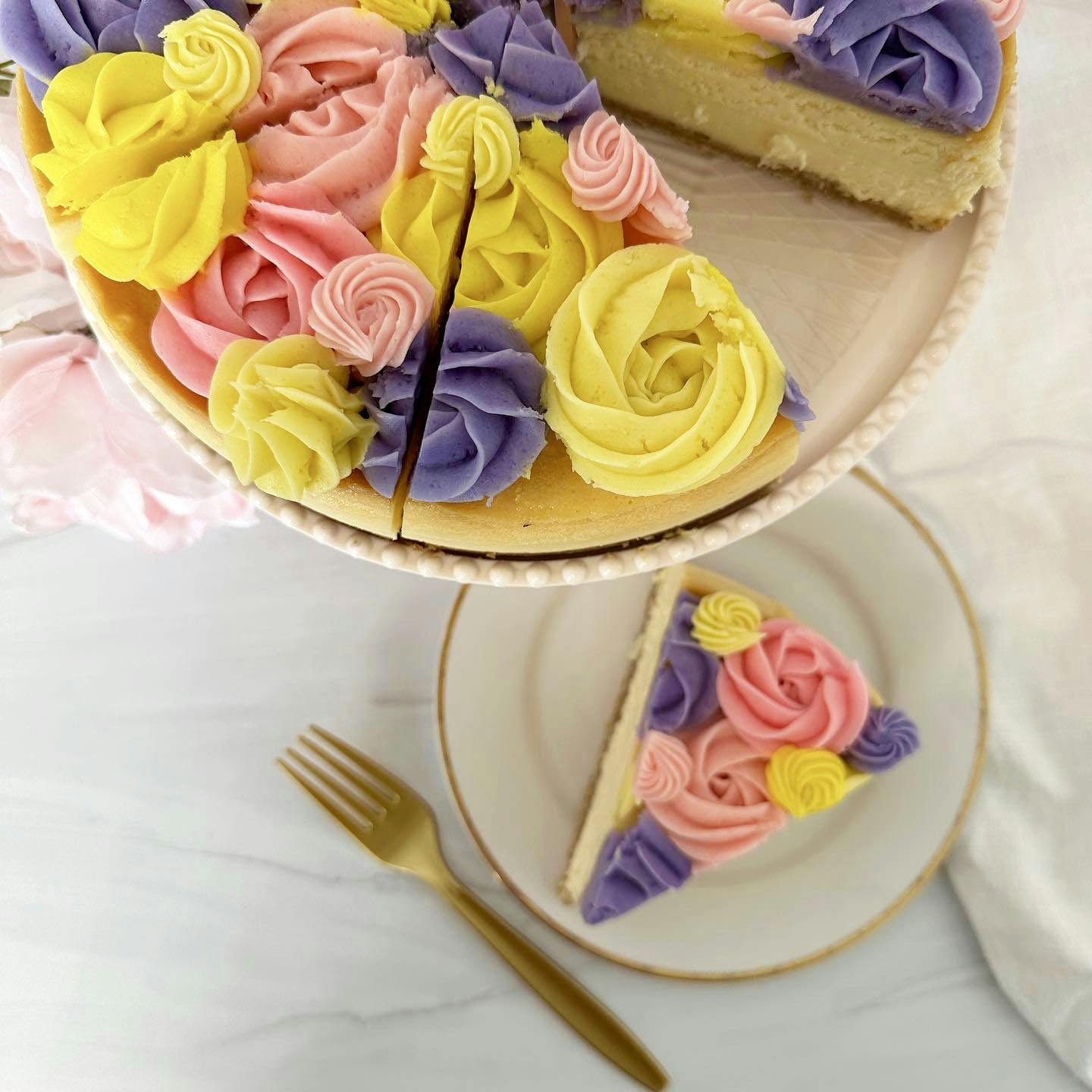 Mother's Day Flower Bouquet Cheesecake by East Side Cheesecakes | Goldbelly