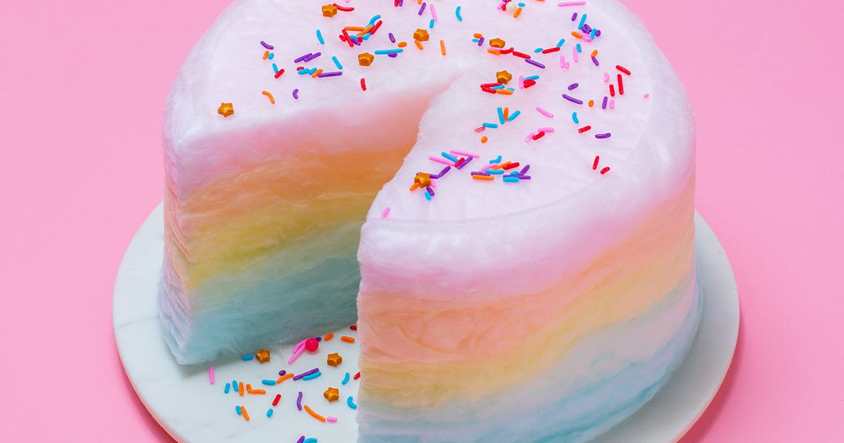 Signature Rainbow Cotton Candy Floof Cake by Floof Cotton Candy Cakes ...