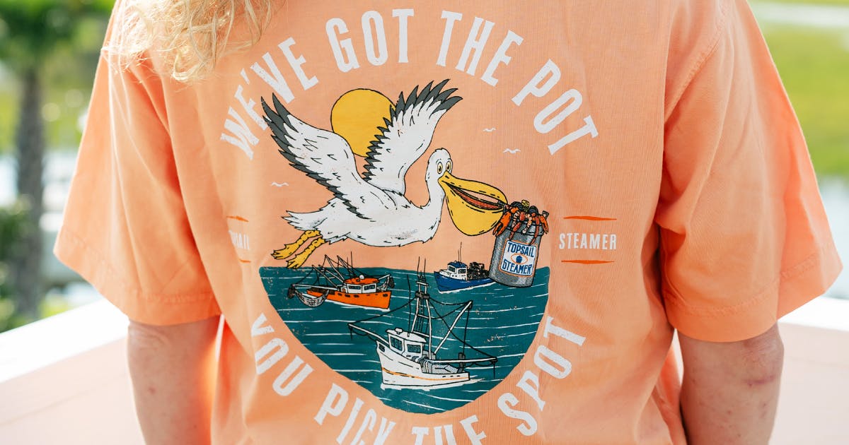 Pelican T-Shirt by Topsail Steamer | Goldbelly