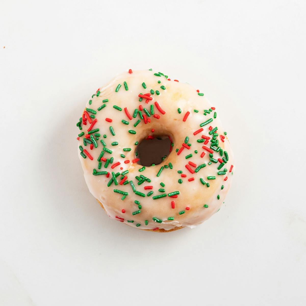 Christmas Raised Donuts by Primo's Donuts | Goldbelly