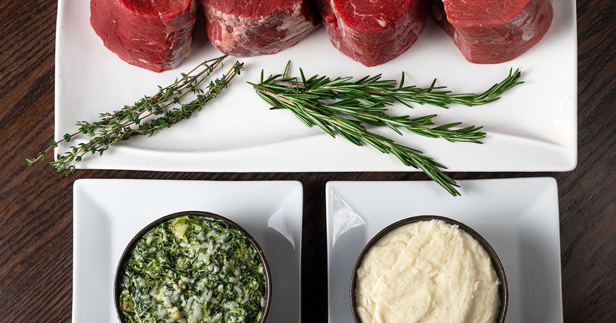 Prime Super Trimmed Filet + Sides Dinner Kit for 4 by Old Homestead ...