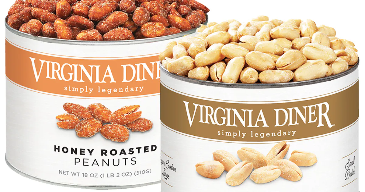 Salted + Honey Roasted Peanuts Best Seller - 2 Pack by Virginia Diner ...