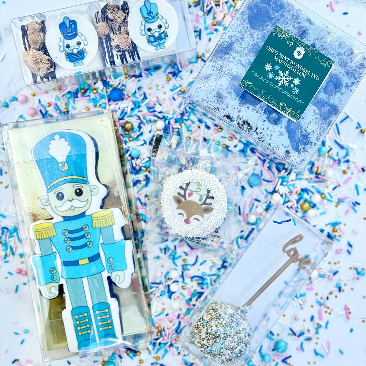 Merry & Bright Essentials Box by Sugar and Scribe | Goldbelly