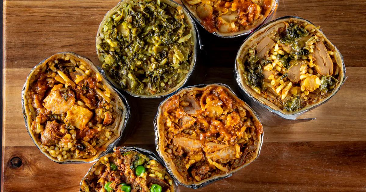 Indian Burritos - 6 Pack by Curry Up Now | Goldbelly
