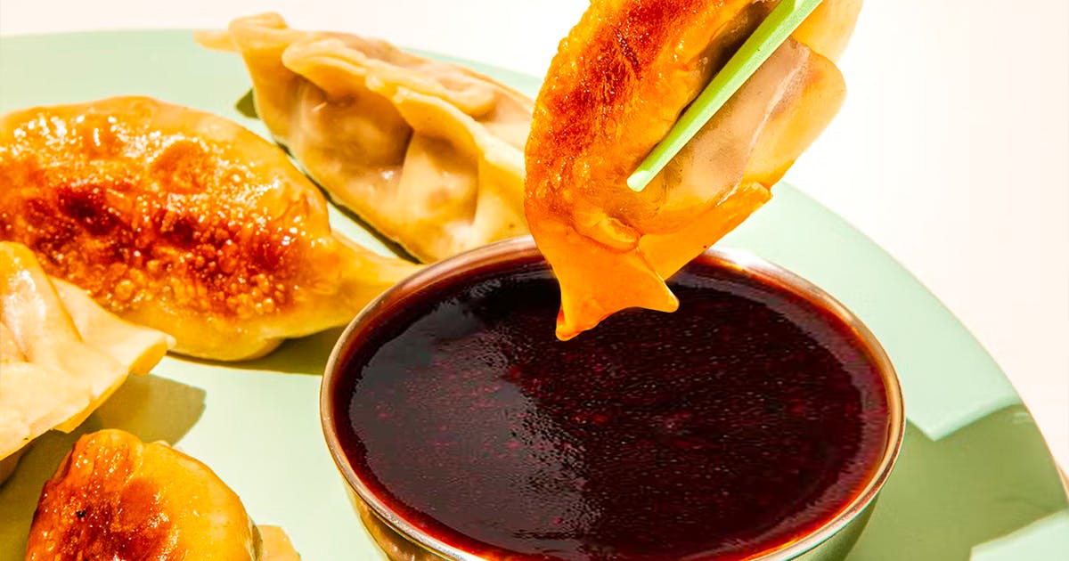 Ginger Pork Potstickers + Dim Sum Dipping Sauce by Chef Ming Tsai ...