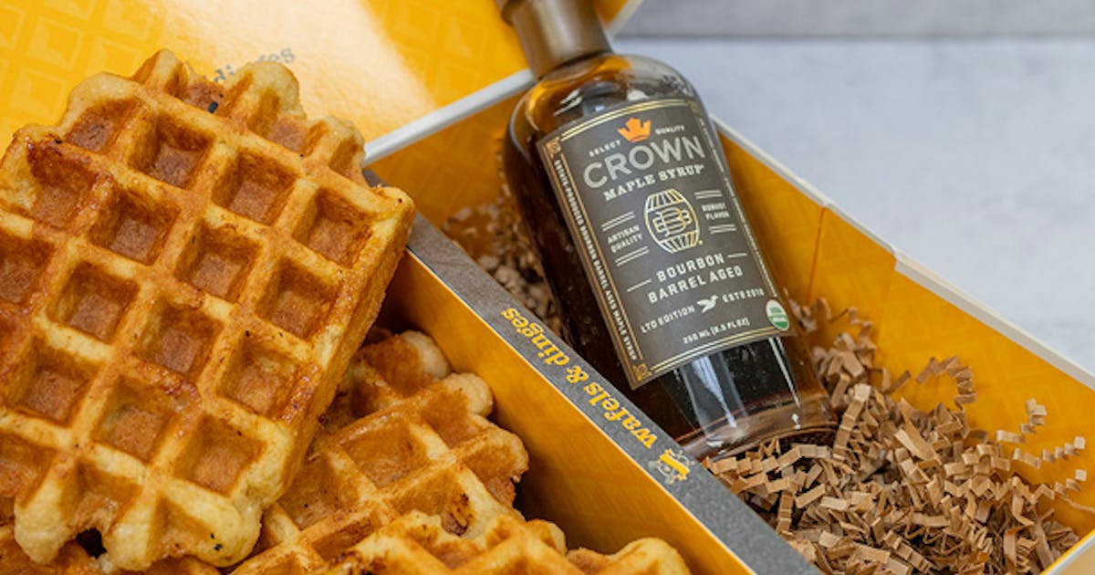 Belgian Liège Wafels & Bourbon Maple Syrup - 8 Pack by Wafels & Dinges ...