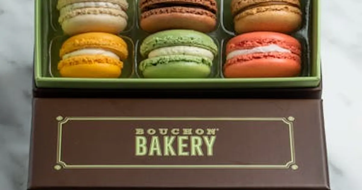 Traditional Macarons - 12 Piece Gift Box by Bouchon Bakery | Goldbelly