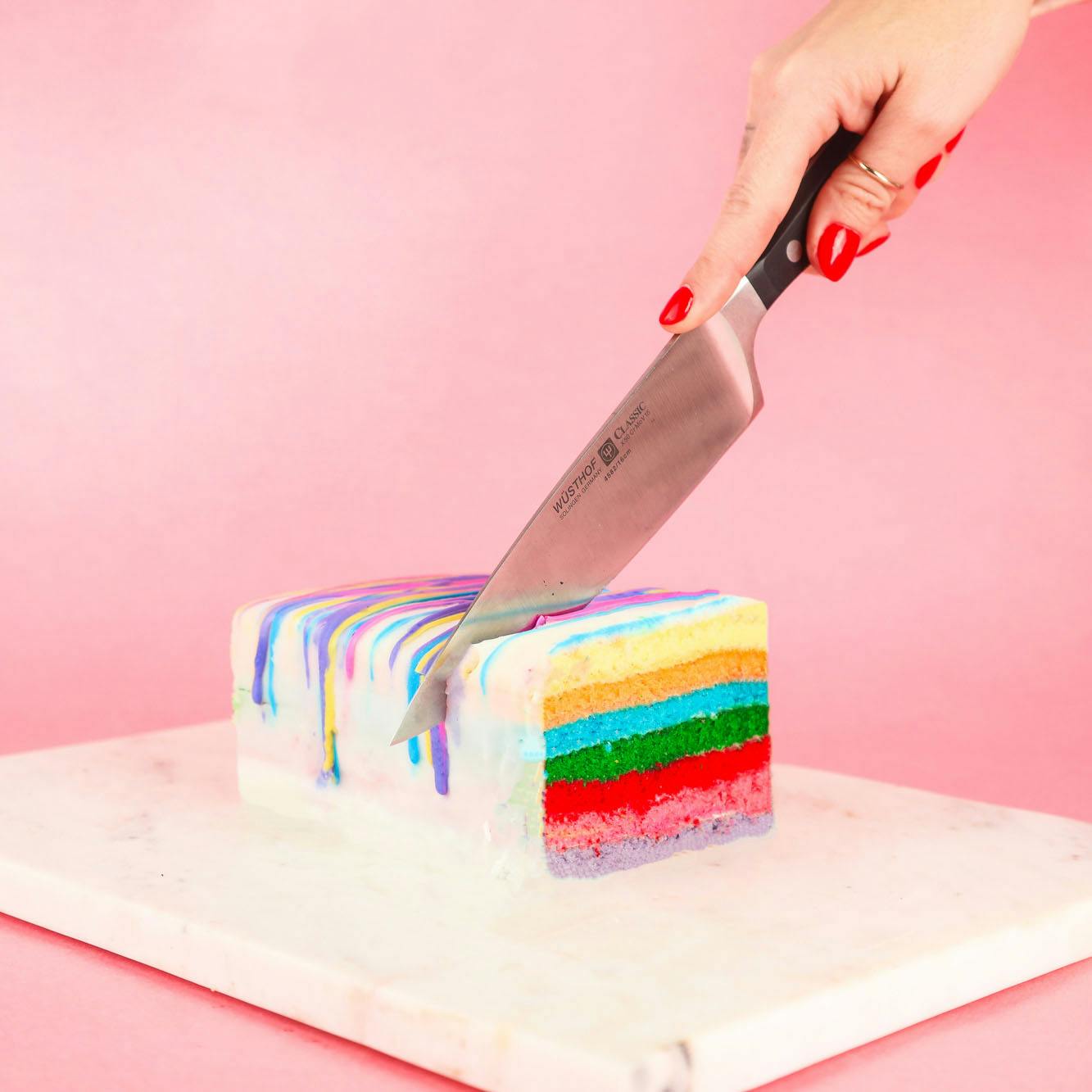 7-Layer Rainbow Cake by Butterflake Bakery | Goldbelly
