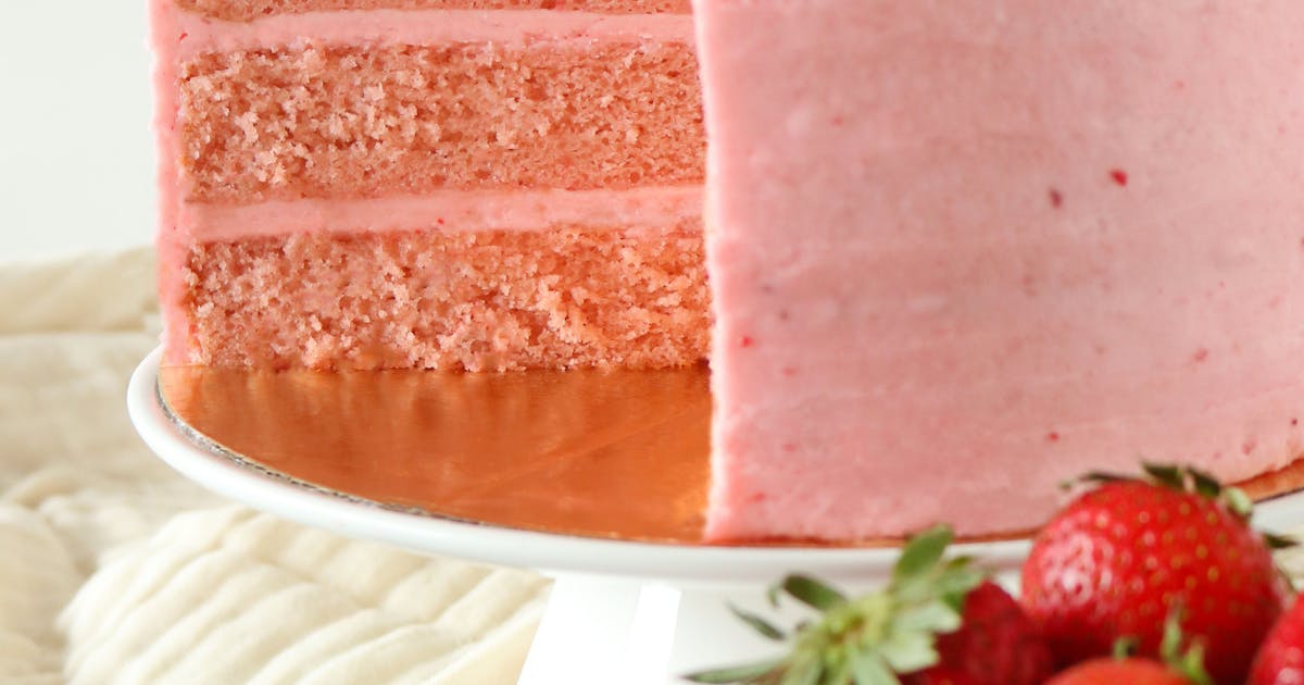 Strawberry Layer Cake by Savannah's Candy Kitchen | Goldbelly
