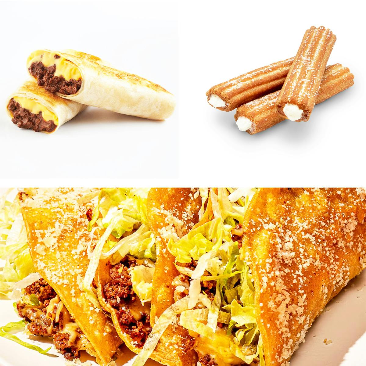 Chili Cheese Burritos + Beef Tacos + Churros by Jimboy's Tacos | Goldbelly