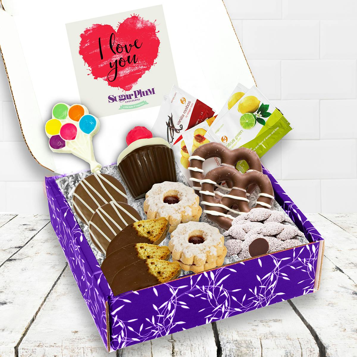 Sugar Plum Snack Message ﻿Box by Sugar Plum | Goldbelly