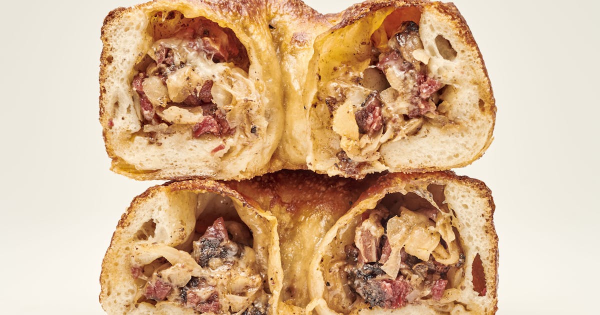 Reuben Stuffed Bagels - 6 Pack by Moonrise Bagels | Goldbelly