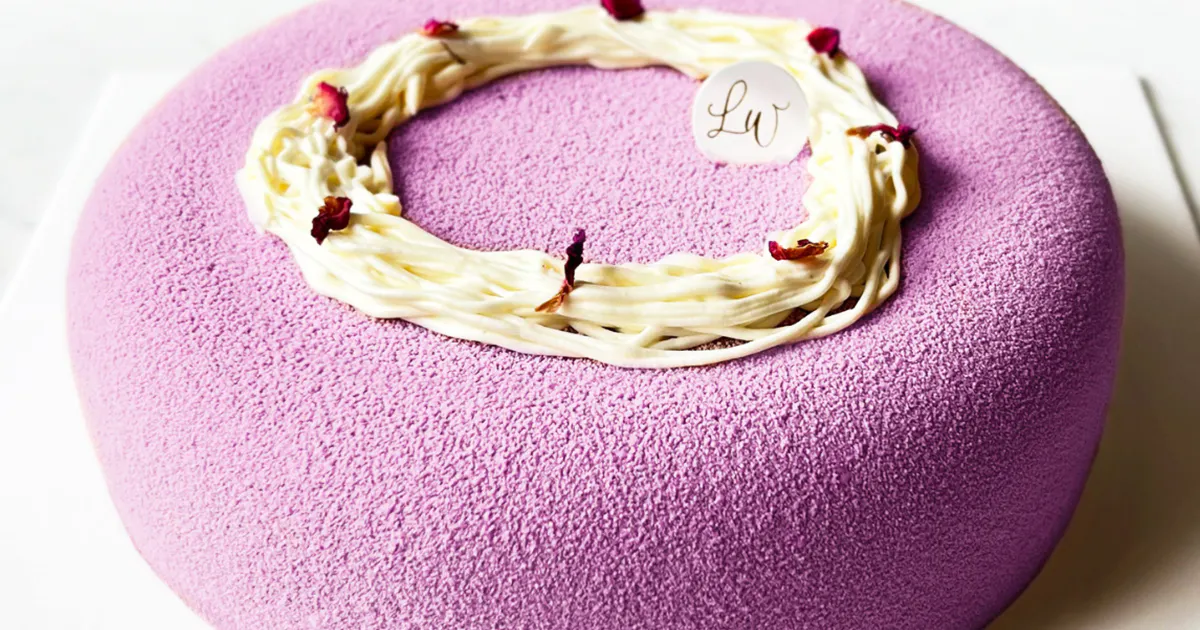 Ube Blackberry Entremet Cake by Lady Wong Patisserie | Goldbelly