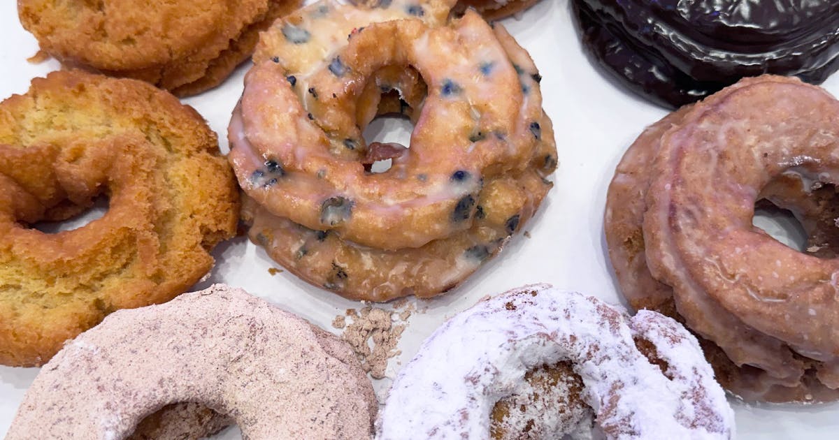 Vegan Assorted Cake Donuts - 12 Pack by The Donut Pub | Goldbelly