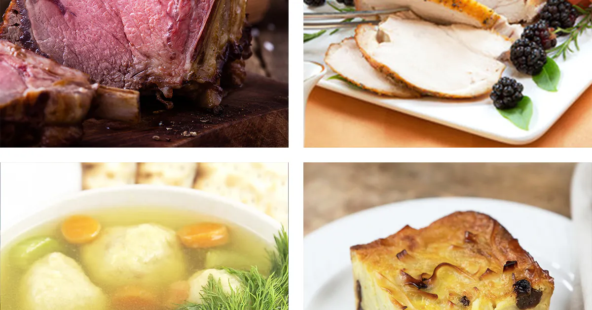 Jewish Holiday Kosher Dinner Kit for 6-8 by Charm City Kosher | Goldbelly