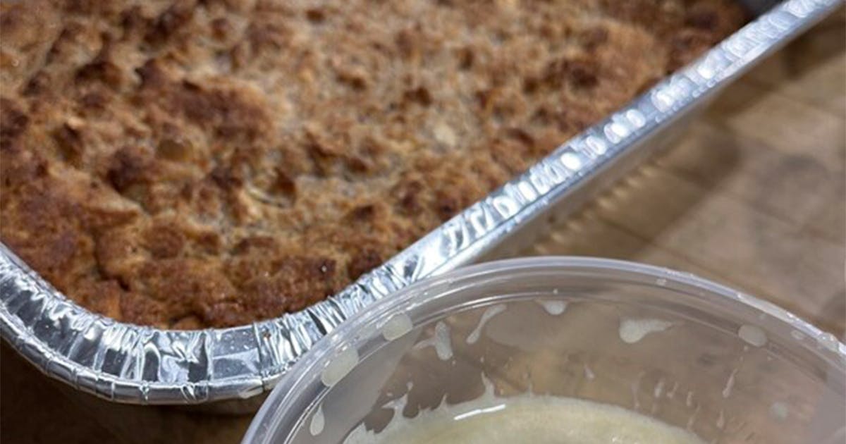 White Chocolate King Cake Bread Pudding + Vanilla Custard Sauce by The ...