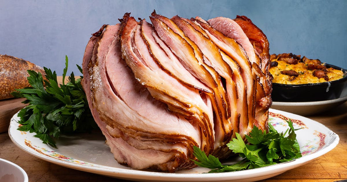 Spiral Sliced Maple Cured Ham - 11-12 lbs. by Heritage Foods | Goldbelly